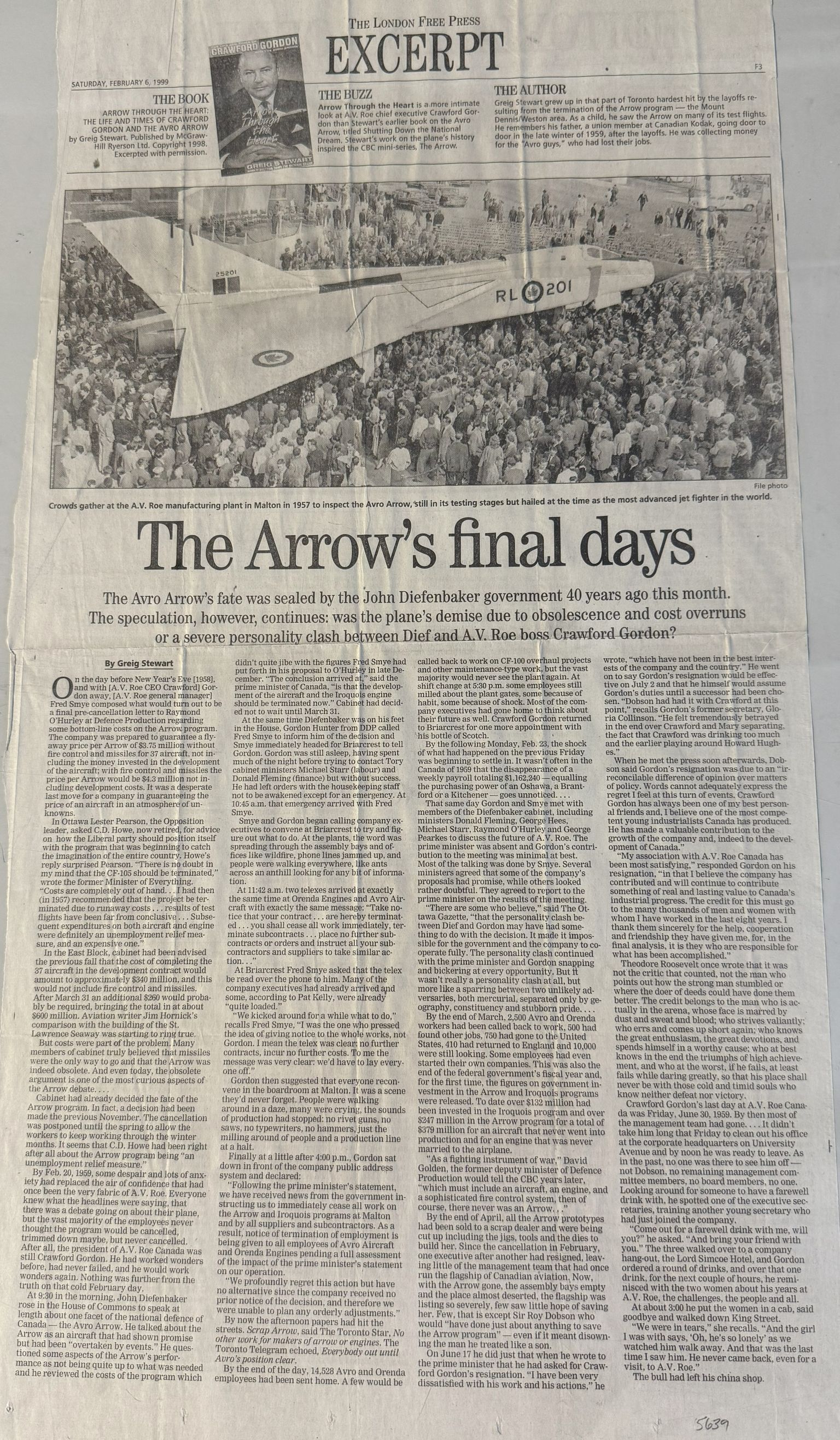 The Arrow's final days