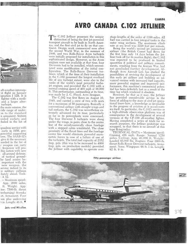Avro Canada C.102 Jetliner