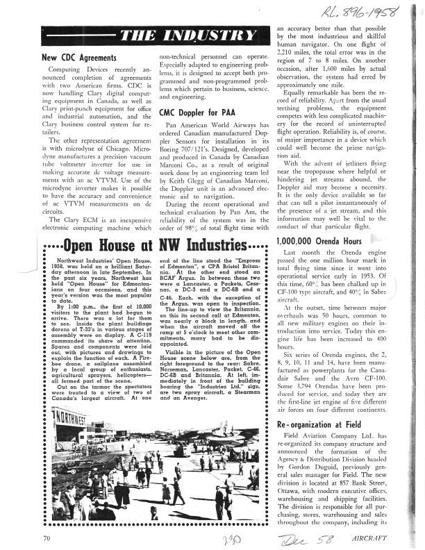 The Industry - Dec 1958