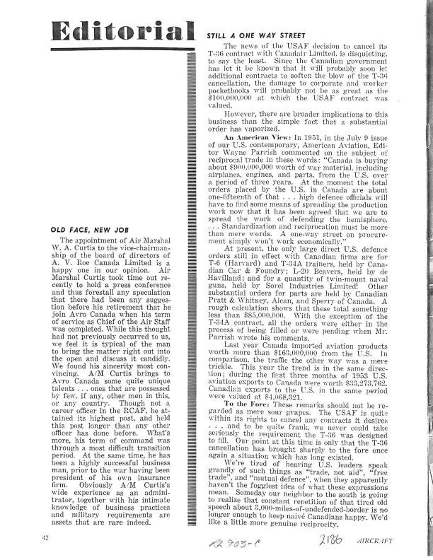 Editorial (Aircraft) - Jul 1953