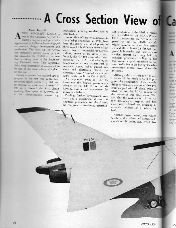 A Cross Section view of Canada's Aircraft Industry