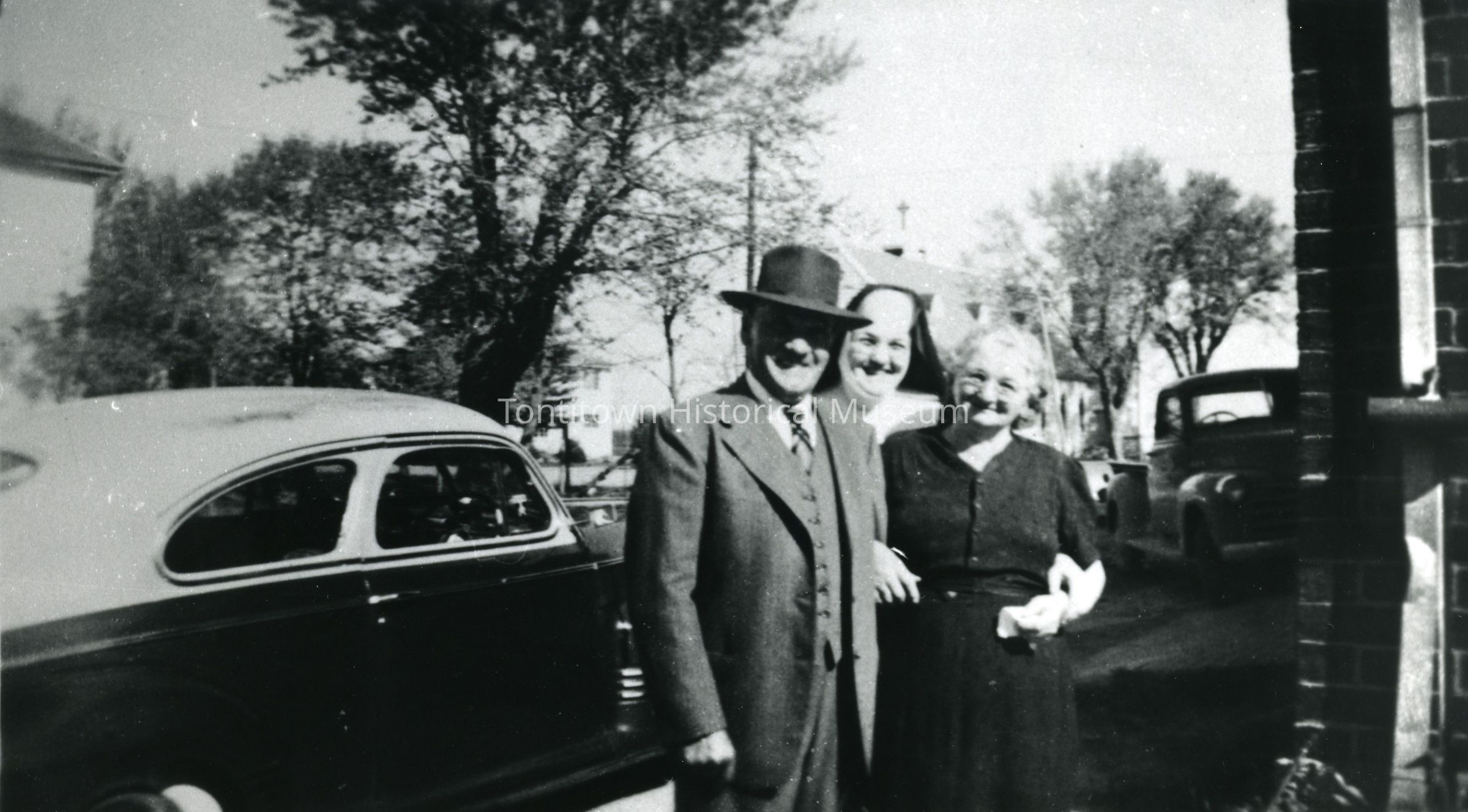 Peronas with Car, ca. 1950s