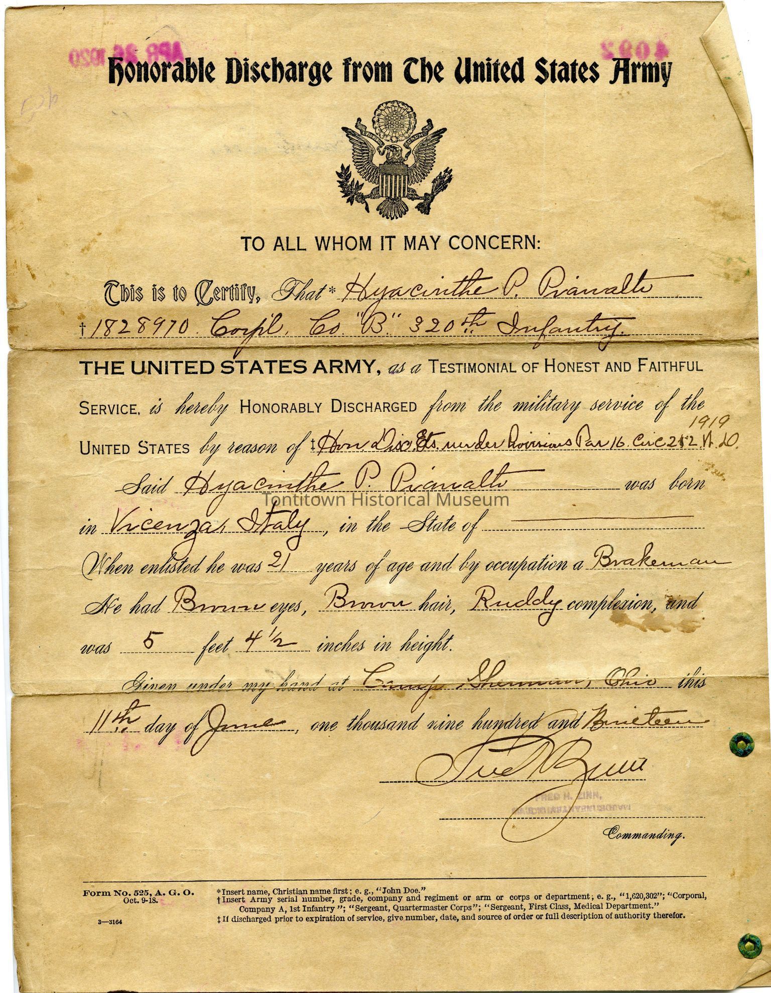 Documents & Papers - Tontitown Historical Museum