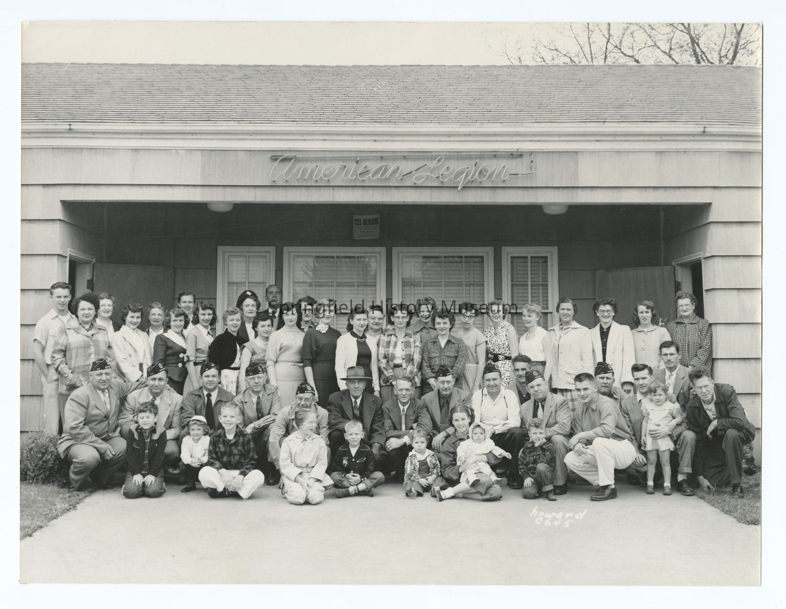 Photograph of American Legion members, Springfield, circa 1950