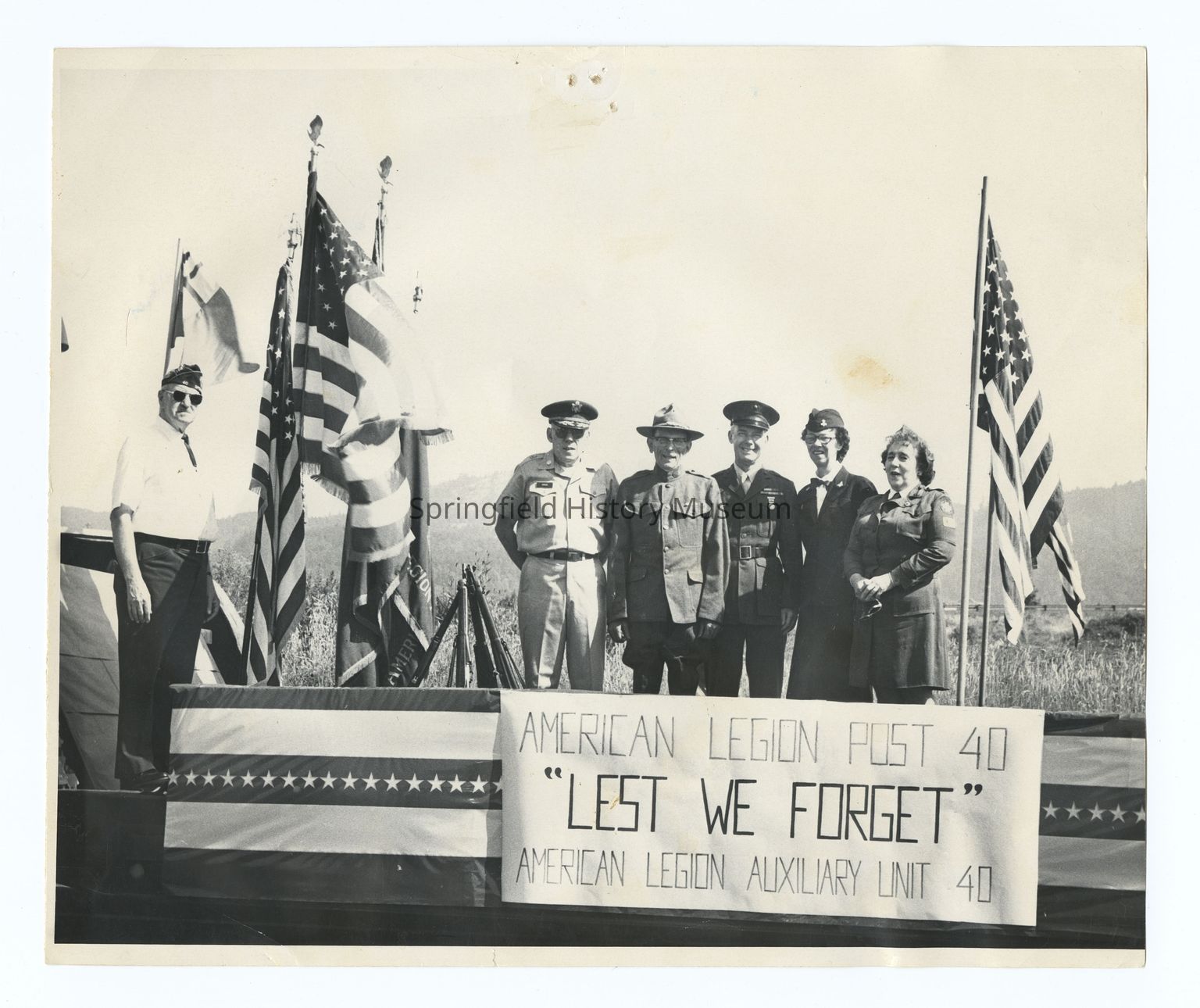 Photograph of American Legion members, Springfield, circa 1950