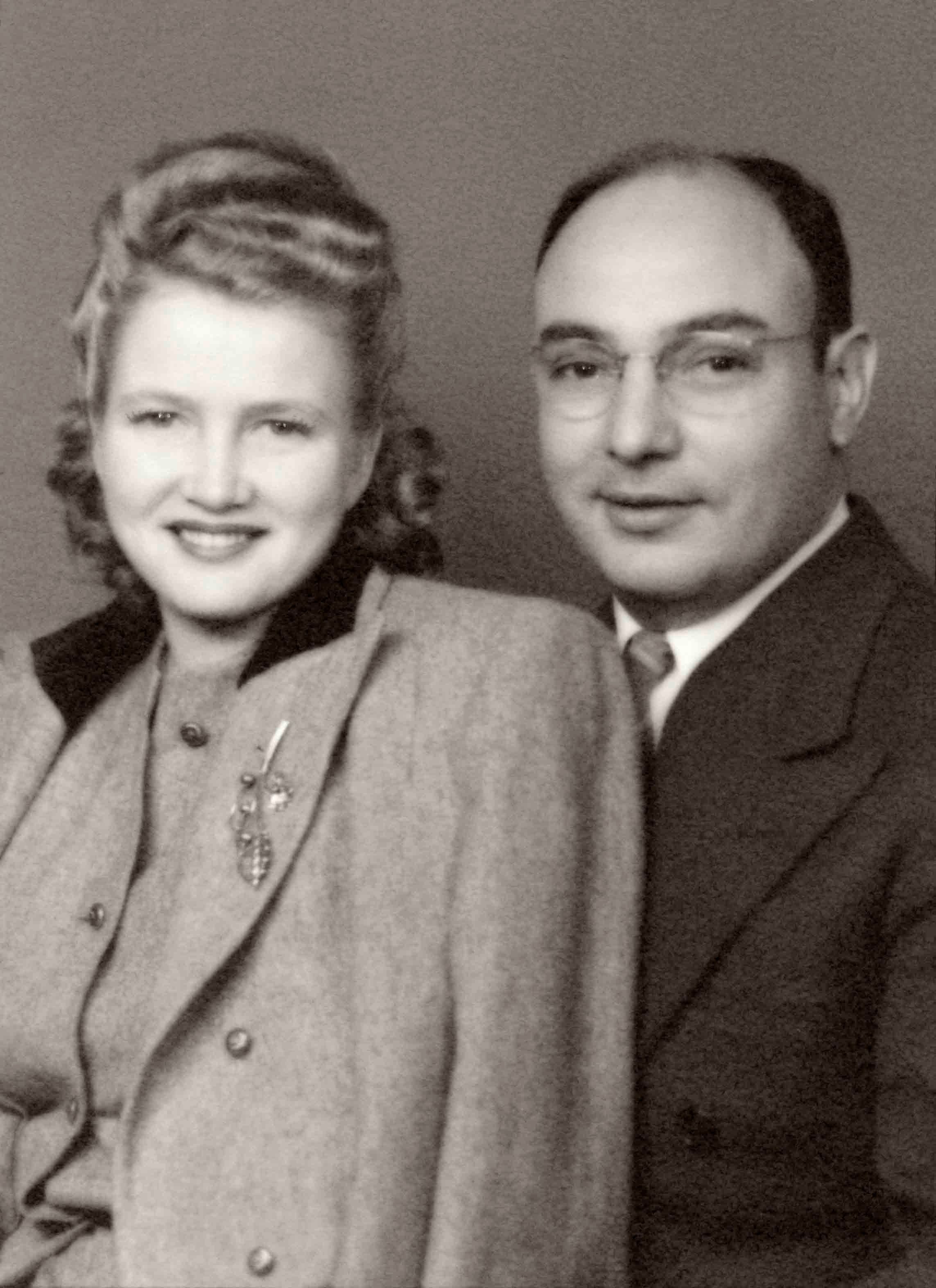 EDGAR AND HAZEL TEMPLE PORTRAIT, CA. 1944