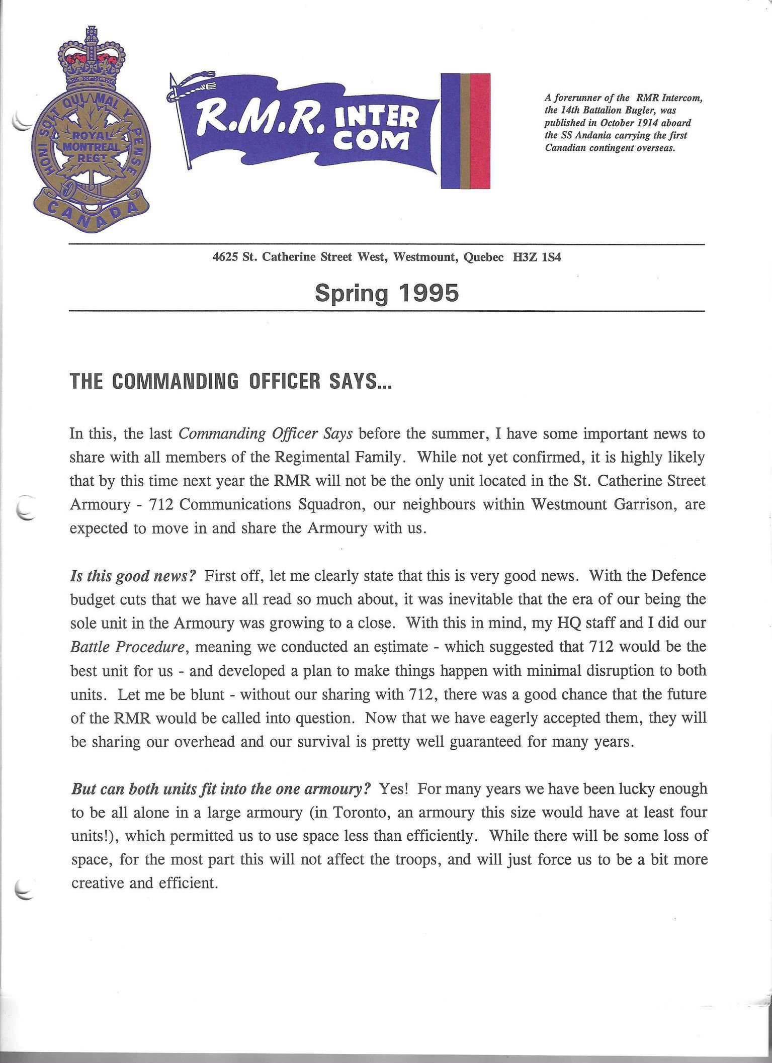 Intercom - Spring 1995