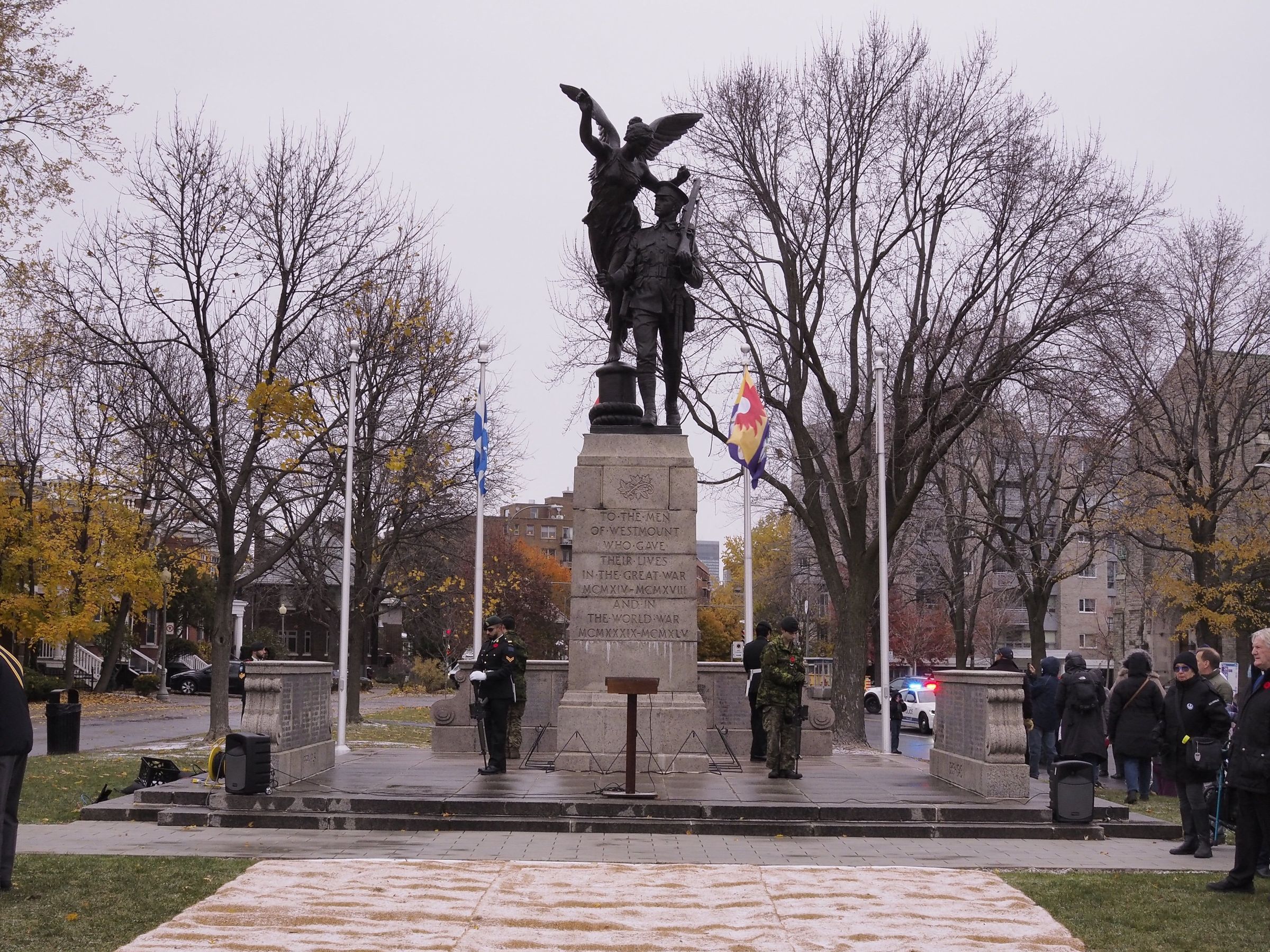 Westmount Cenotaph, Remembrance Day 2025