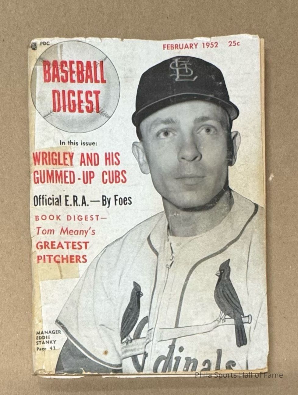 1952 Baseball Digest - Eddie Stanky