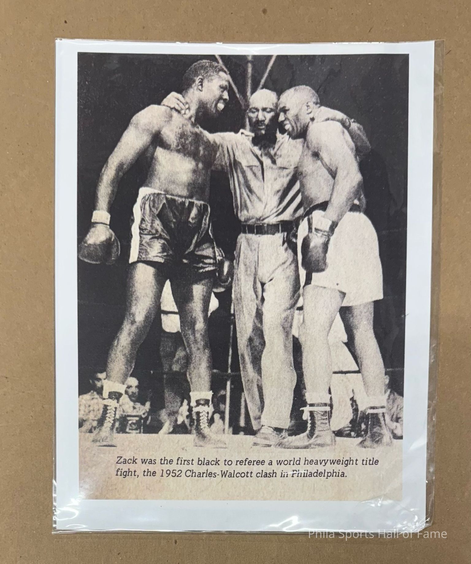 Photo - Zack Clayton boxing referee - 1952