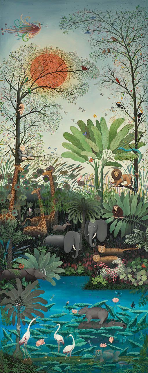 Crocker Art Museum - Art - Natalie's Jungle by Win Ng | Crocker Art Museum