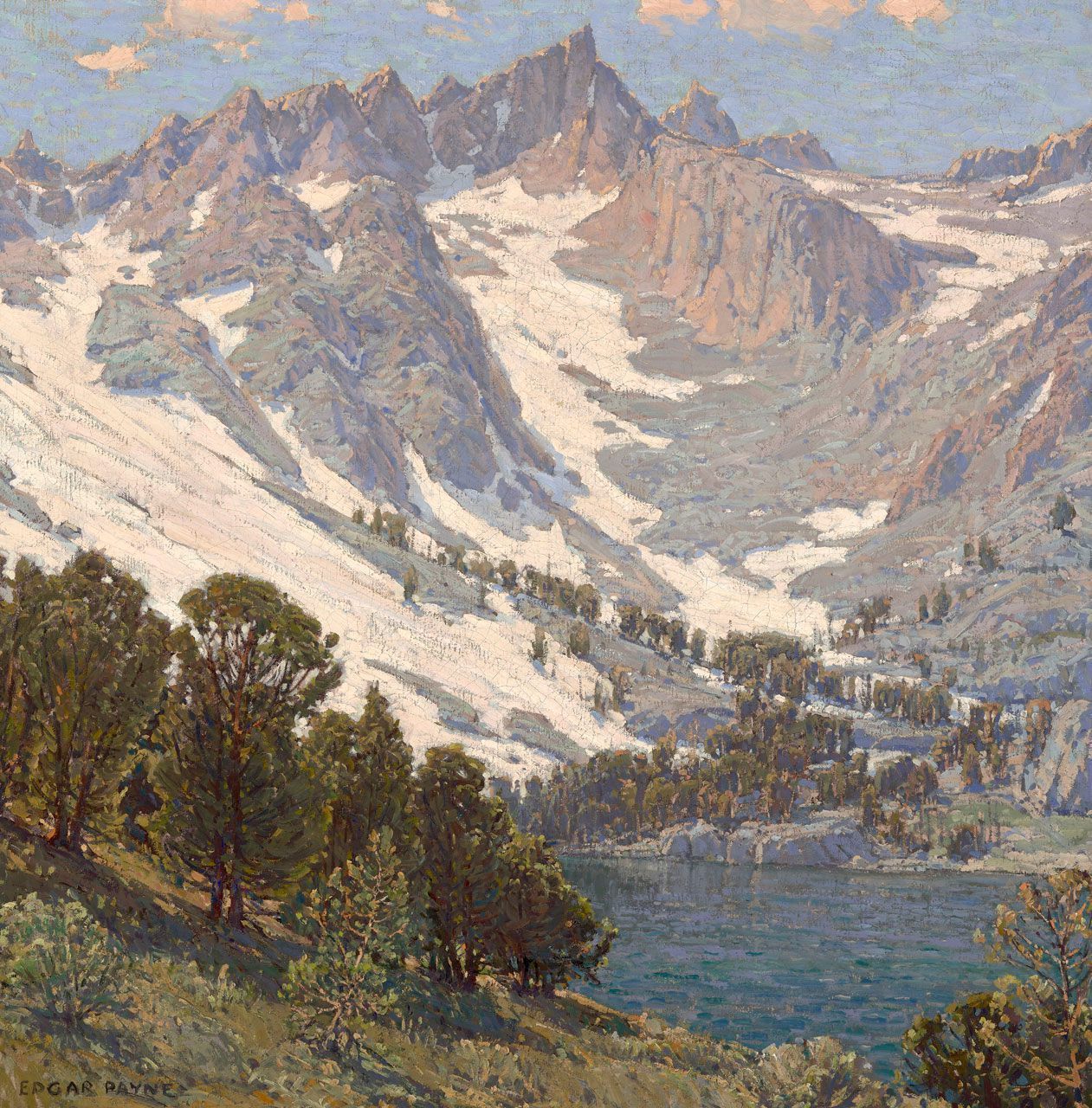 Crocker Art Museum - Art - Rugged Slopes and Tamarack by Edgar Payne ...