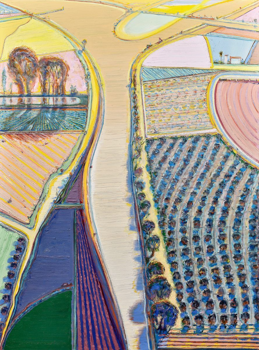 Crocker Art Museum - Art - River Intersection by Wayne Thiebaud | Crocker Art Museum
