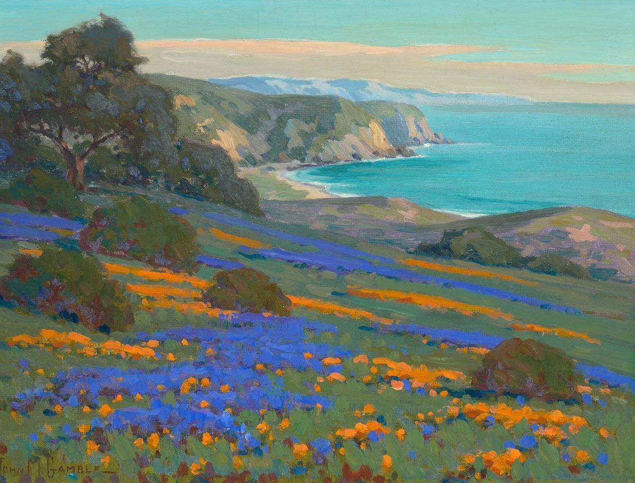Crocker Art Museum - Art - Spring Flowers (Poppies and Lupine, Goleta ...