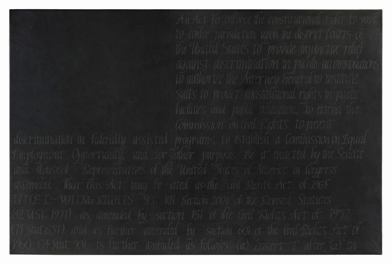 Crocker Art Museum - Art - Civil Rights Act of 1964, Unfinished by Lava ...