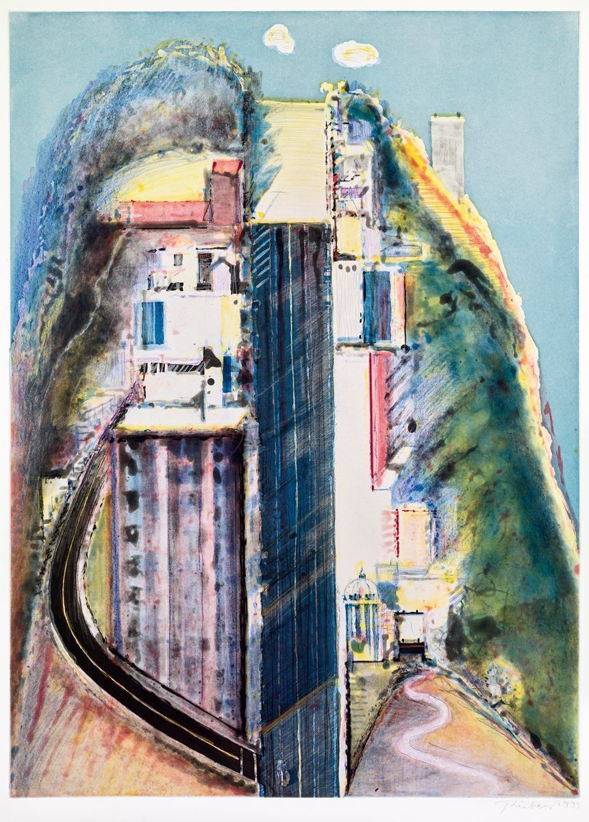 Crocker Art Museum - Art - Steep Street by Wayne Thiebaud | Crocker Art Museum