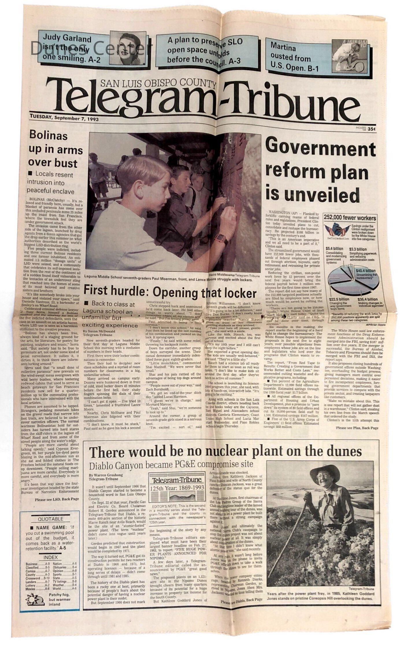 "There would be no nuclear plant on the dunes, Diablo Canyon became PG ...