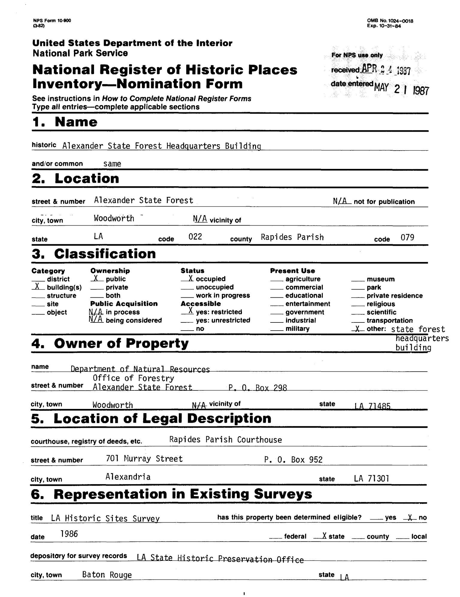 Alexander State Forest Headquarters Building National Register ...