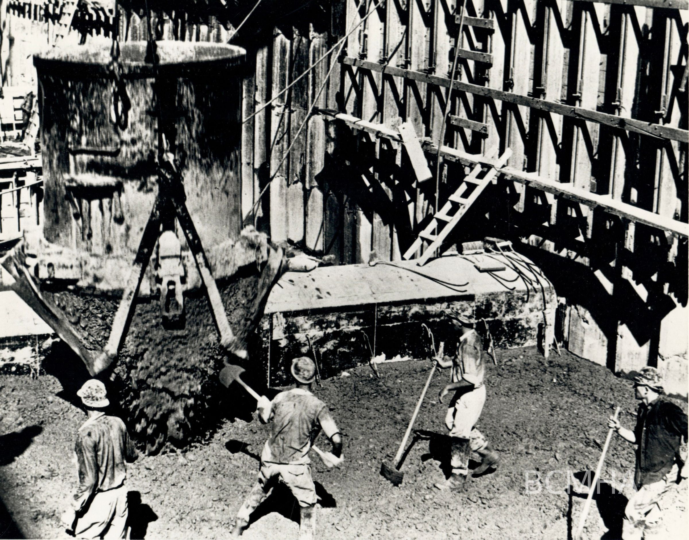Hoover Dam - construction: concrete placement