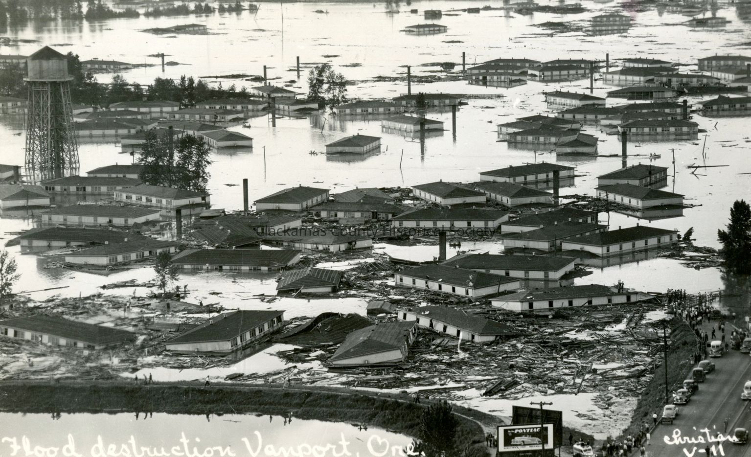 1948 Flood - Vanport area in Portland