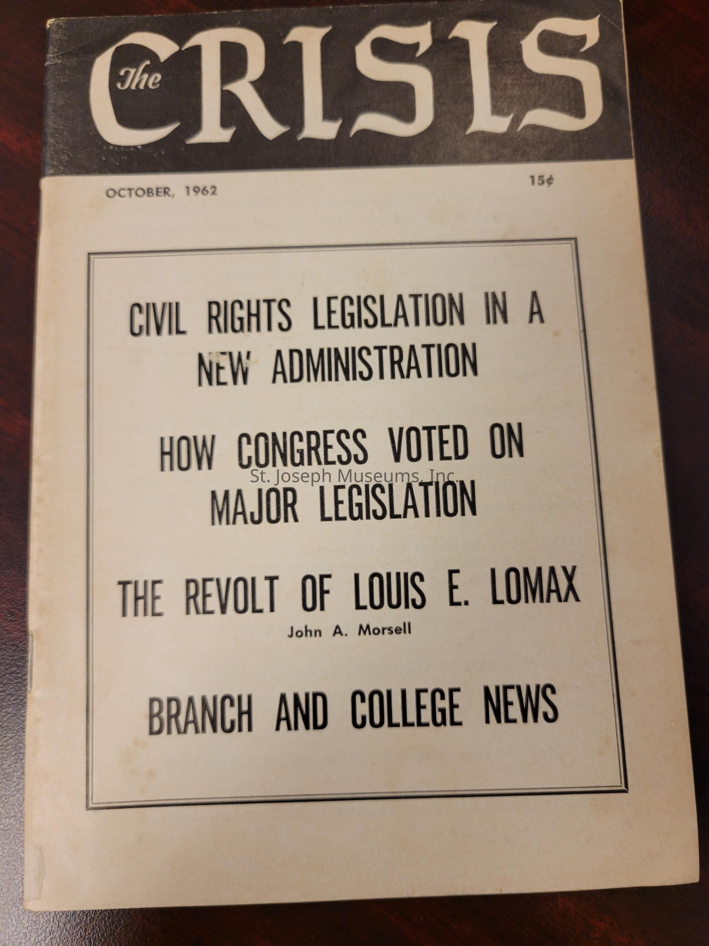 Crisis Magazine, October, 1962