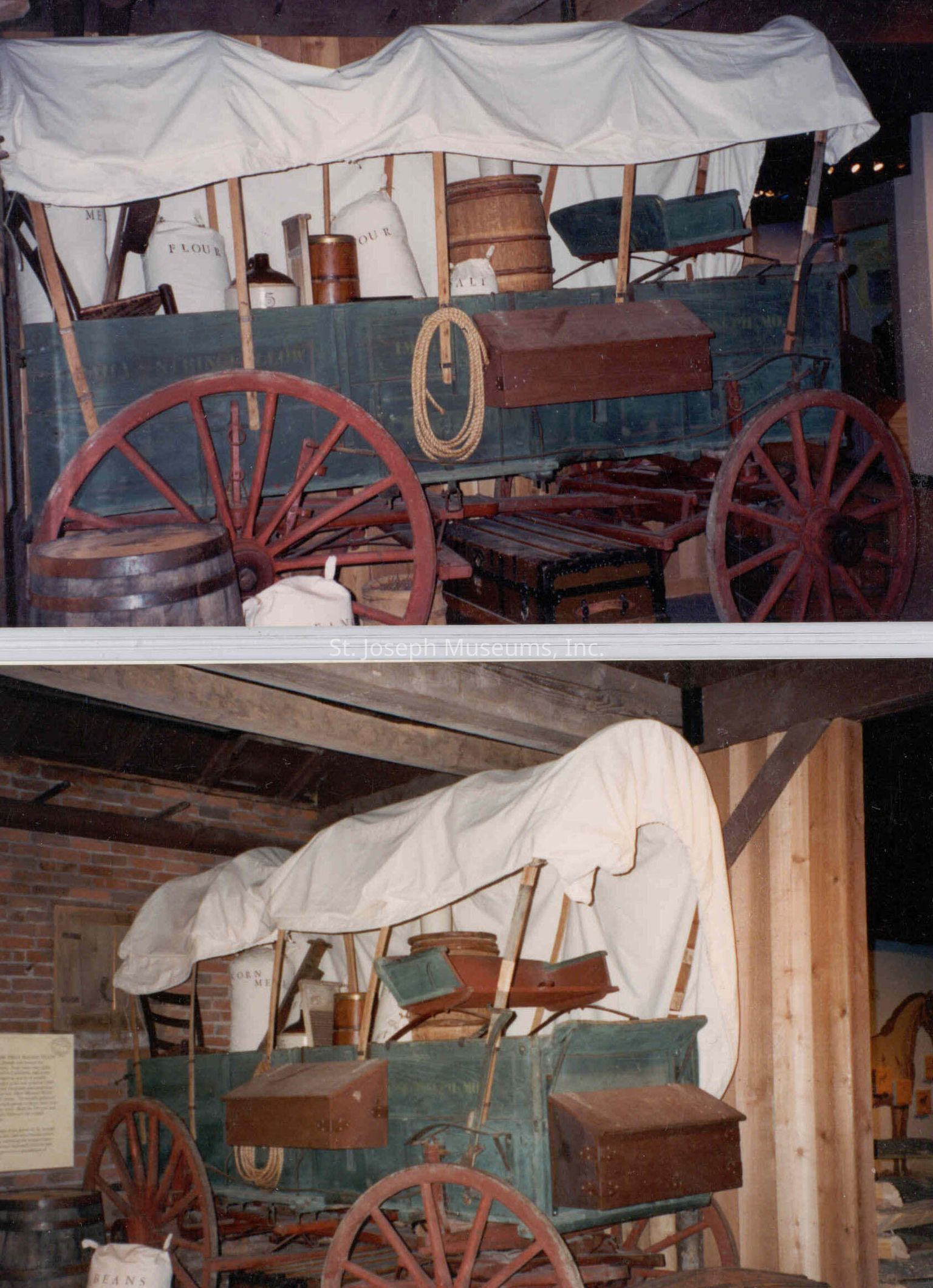 Covered Wagon Exhibit, Pony Express Museum, Photos (7), 1993 & 1995