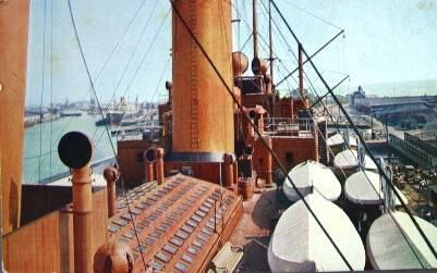 Kaiser Wilhelm II, North German Lloyd Lines, deck view