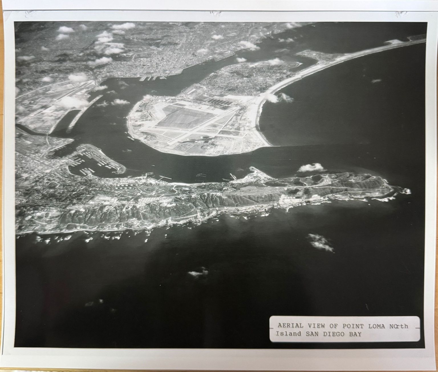 Aerial view of Point Loma, North Island, San Diego Bay