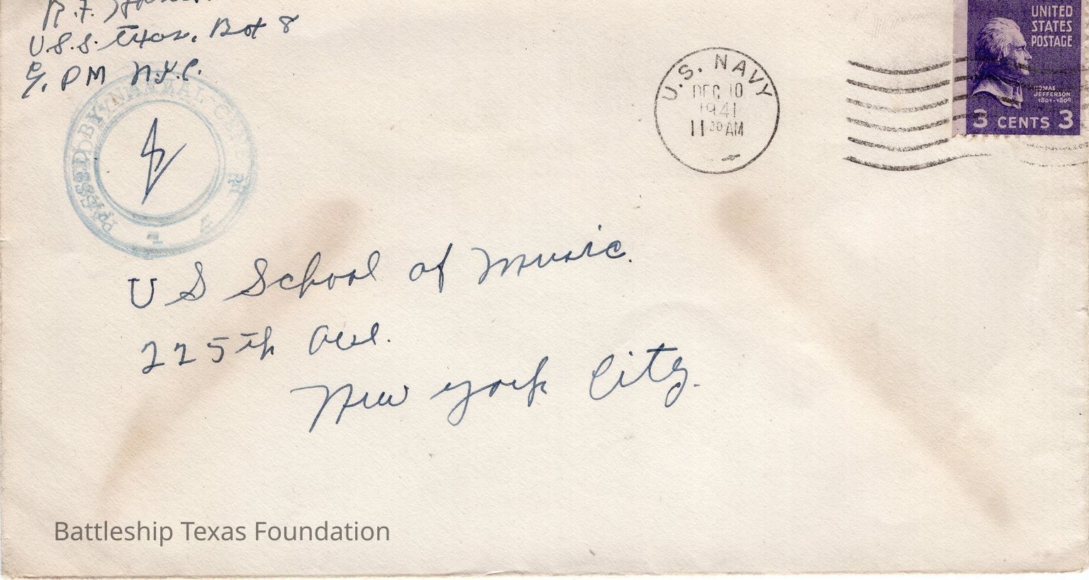 Dec 10, 1941 envelope