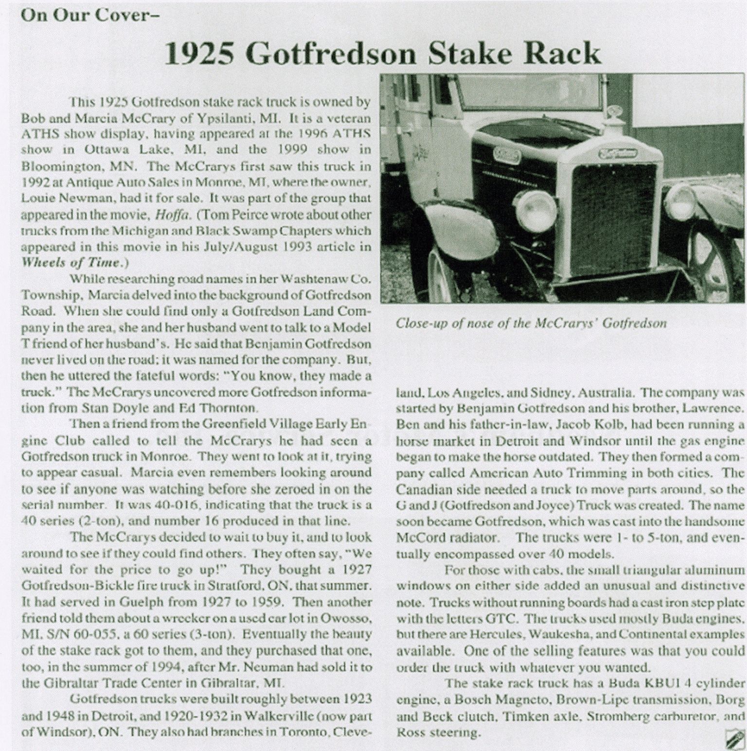 Gotfredson/Wayne Body Corp. - Wayne Historical Museum