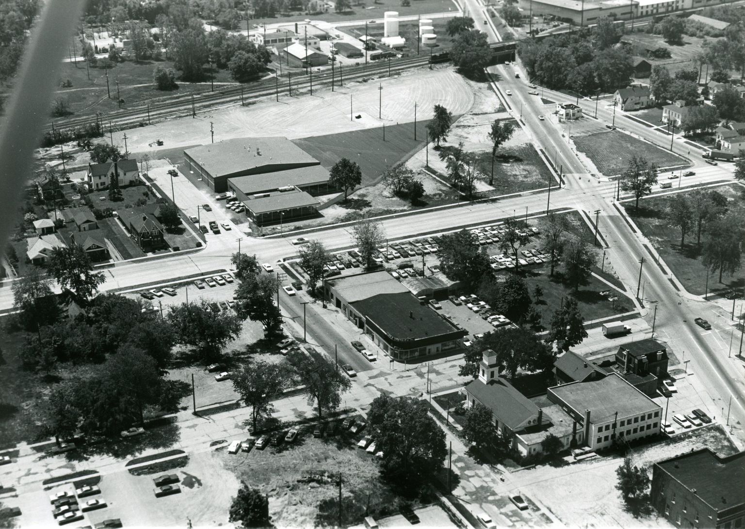 Monroe St. looking SW 1968