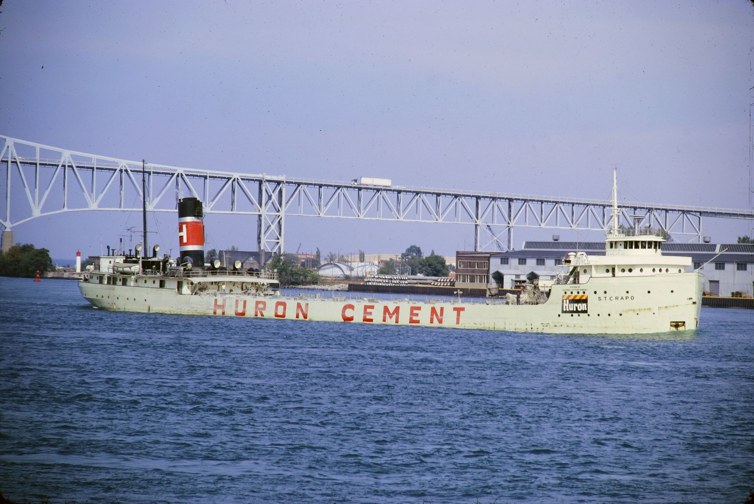 S. T. Crapo Downbound at Port Huron 1972