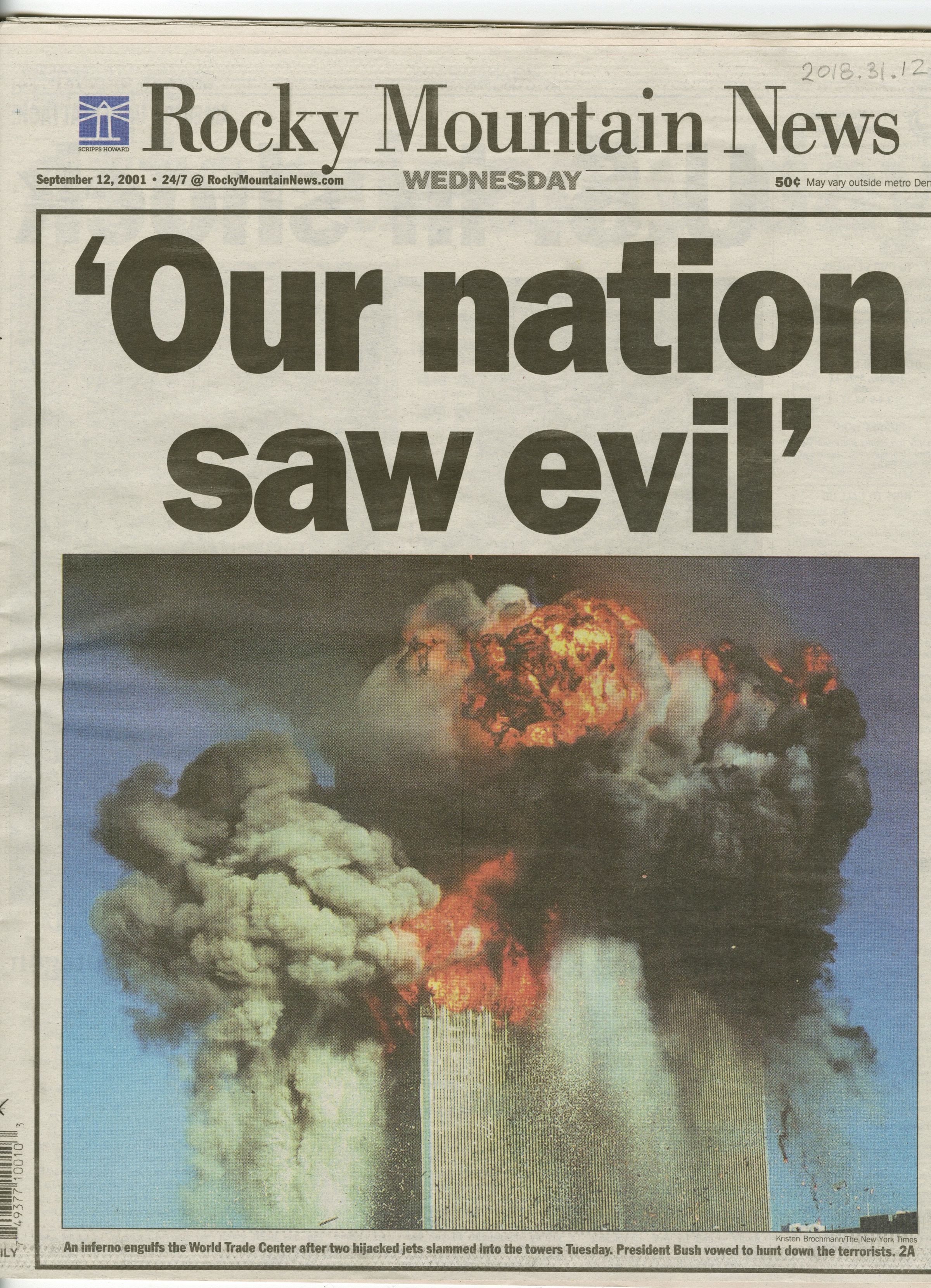 Rocky Mountain News, Sept. 12, 2001